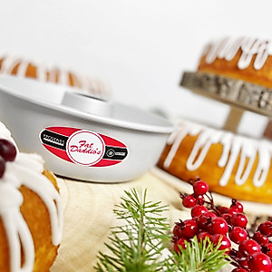 Fat Daddio's RMP-10 Anodized Aluminum Ring Mold Pan, 10 x 3.5 Inch, Silver