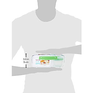 Sistema to Go Triple Split Lunch Box with Yoghurt Pot, 2L - Assorted Colour