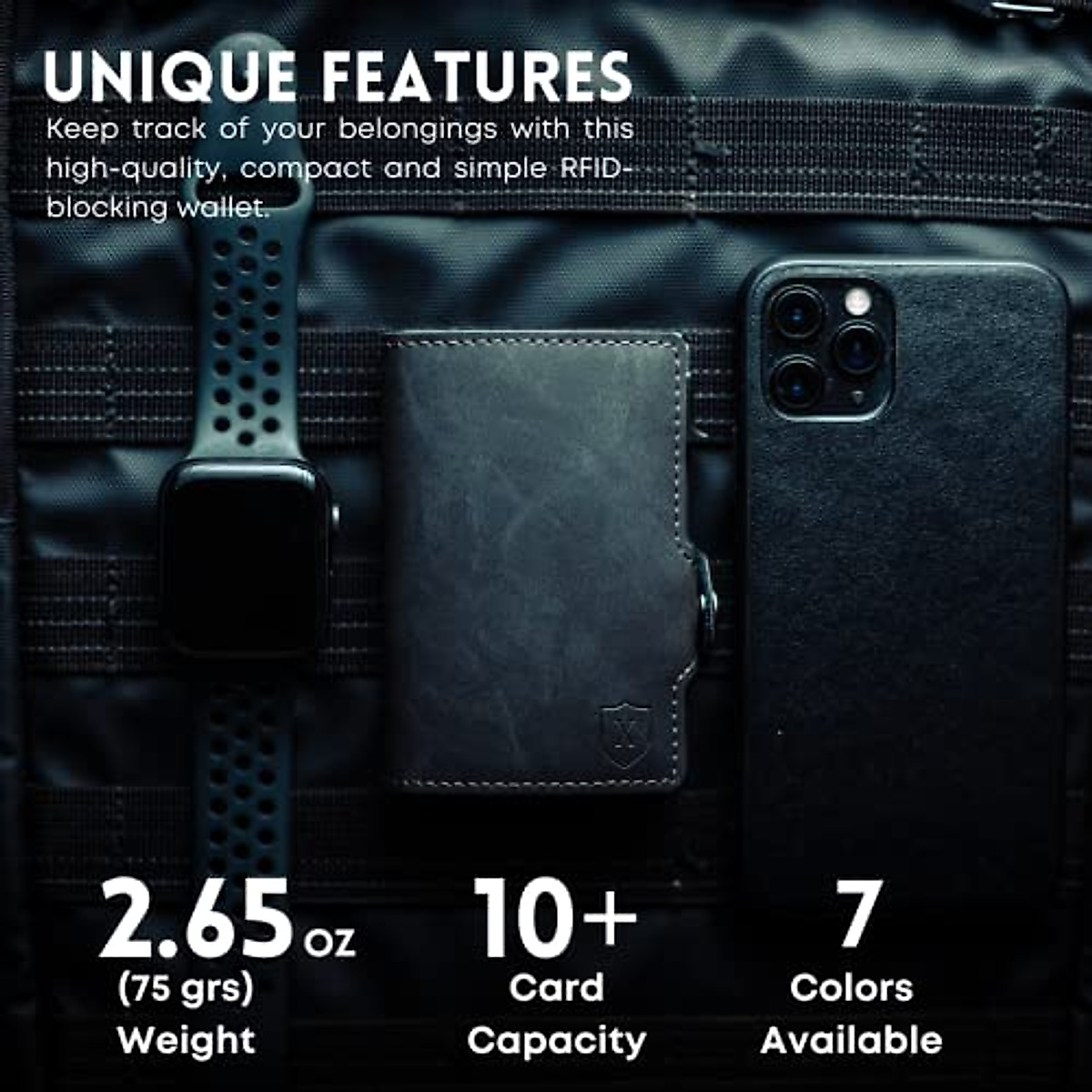 Xclusive Leather Slim Wallet for Men | Trifold RFID Wallet | Luxurious Card Holder & Minimalist Wallet with Money Clip | Blend of Luxury & Utility in Men’s Wallets