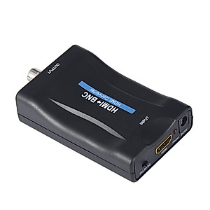 SAIZHUO HDMI to BNC Adapter Audio Signal Converter Adapter Stereo Audio Converter 3.5mm for HDMI Video to Display on Regular Televisions