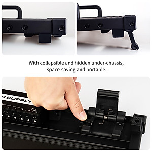 Guitar Pedalboard - Guitto Fixture Blocks Fixed Effects Pedal board Aluminum Alloy Super Light with Carry Bag, No More Velcro (GPB-02 Medium Size: 51.7x33.2cm)