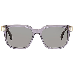 Dunhill Rectangular Sunglasses DU0002S 004 Transparent Gray 54mm, 54-17-145