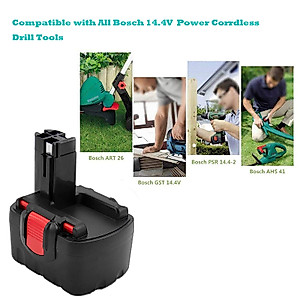 CREABEST New 3.5Ah Ni-MH 12V Replacement Battery Compatible with Bosch BAT120 BAT139 BAT159 BAT043 BAT045 2607335275 13614 15614 1661 22614 32614 34614,Include 1.2V-18V Ni-MH/Ni-CD Battery Charger