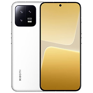 Xiaomi 13 5G Dual 512GB ROM 12GB RAM Factory Unlocked (GSM Only | No CDMA - not Compatible with Verizon/Sprint) China Version Smartphone Mobile Cell Android - White