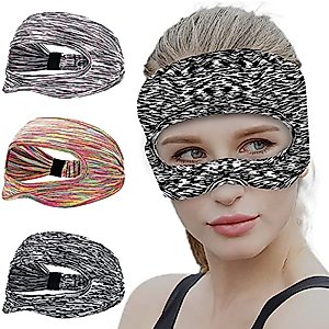 VR Eye Masks Sweat Band VR Face Cover Padding Home Adjustable Sizes for VR Workouts Use with Oculus Quest 2 Oculus Rift Playstation VR (3pcs)