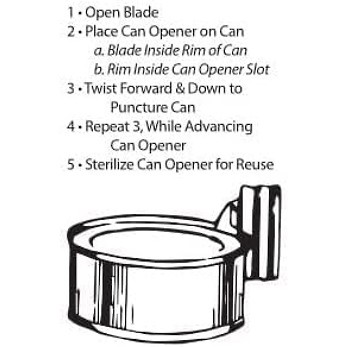 Best Glide ASE's U.S. SHELBY CO. Military Style Can Openers, P-38 & P-51 Combo Pack
