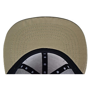 Sendero Provisions Co. Outdoor Snapback Hat with Fly Fishing Sublimated Patch & Mesh Back for Breathability (Khaki/Brown)