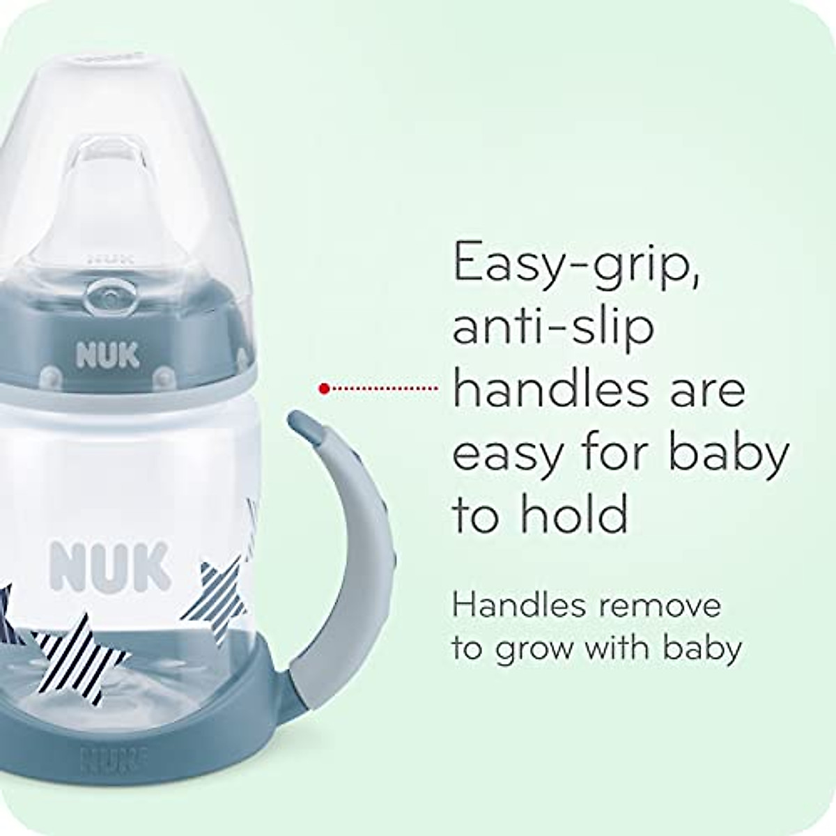 NUK Large Learner Cup, 10 oz, 9+ Months, Timeless Collection, Amazon Exclusive, 2 Count (Pack of 1)