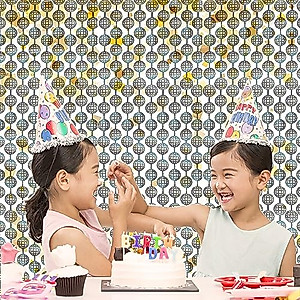 dmjuncong 3 Pcs Disco Party Decorations,6.6×3.3ft Silver Disco Ball Door Foil Curtain, Disco Photo Backdrop with Sequins,for Last Disco Bachelorette Party Decor