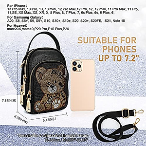 Genuine Leather Small Crossbody Bags for Women Stylish Ladies Shoulder Bag Cell Phone Purse Handbags