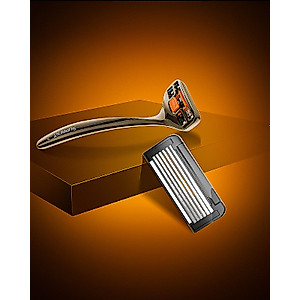 SUPRENT Razor Blades, Manual Razor Refills, 2x3 Matrix Arrangement with Patent Certification - 4 Blade Refills