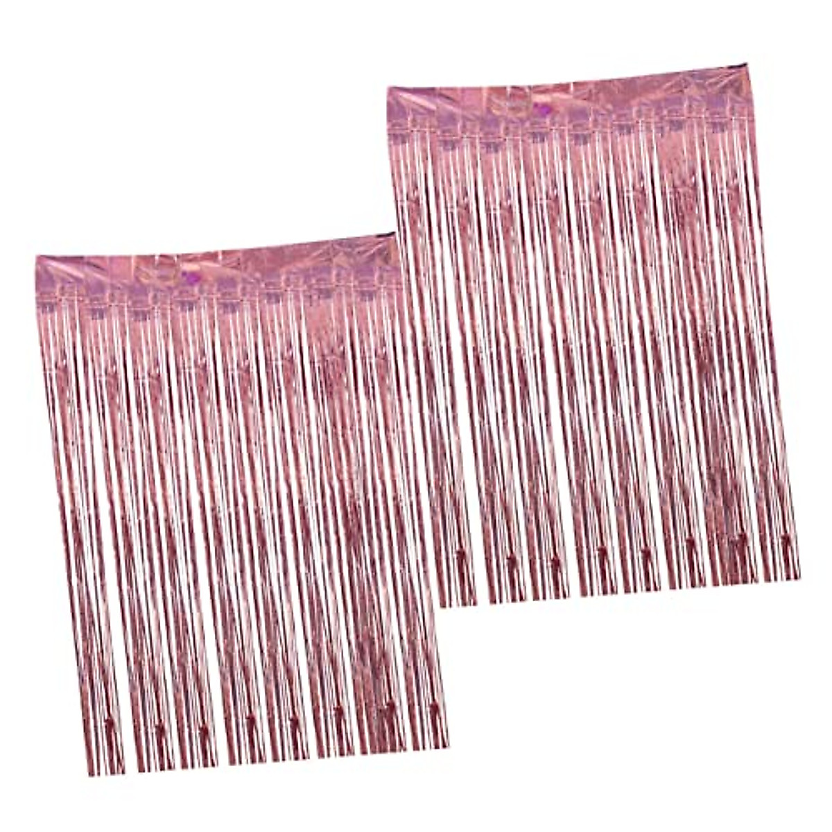 Abaodam 8 pcs rain Curtain Prom Photo Props Baby Decor Tinsel Backdrop Curtain Party Supplies Birthday Decorations Backdrop Curtains Tassel Rose Gold Metal Wreath Decorate The pet