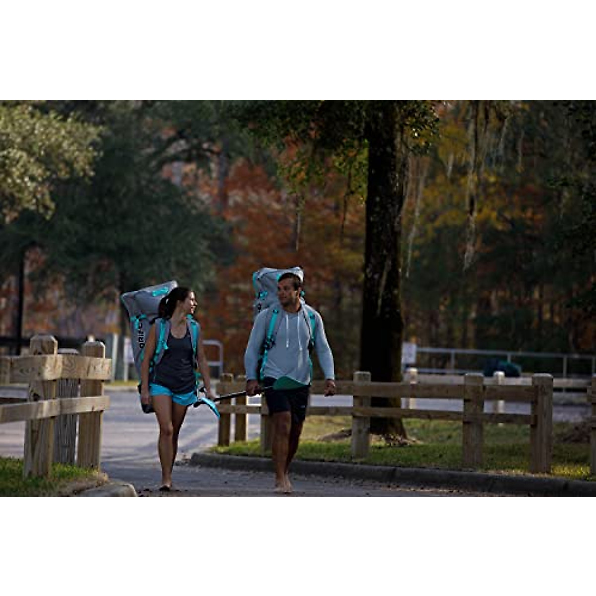 Drift Inflatable Stand Up Paddle Board - SUP Paddle Board and Accessories, Including Pump, Paddle, and More - Native Floral, Adult, 11'6"