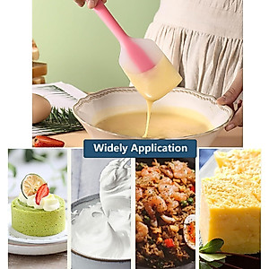 Silicone Spatulas Heat Resistant Flexible Spatula 450F with Stainless Steel Core - FDA Grade Premium Kitchen Utensils with Good Grip 27 cm Random Color (Pack of 2)