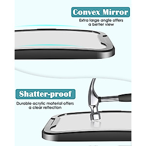 Zacro Baby Car Mirror, Shatter-Proof Acrylic Baby Mirror, Rearview Baby Mirror-Easily to Observe The Baby's Every Move, Rear Facing Car Seat Mirror Safety and 360 Degree Adjustability