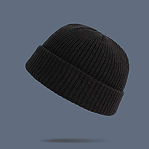 Black Winter Hats for Women Fleece Lined Beanie Knit Chunky Womens Snow Cap Fall Hat Baseball Cap Women Balaclava Face Mask Men Fitted Hats for Men