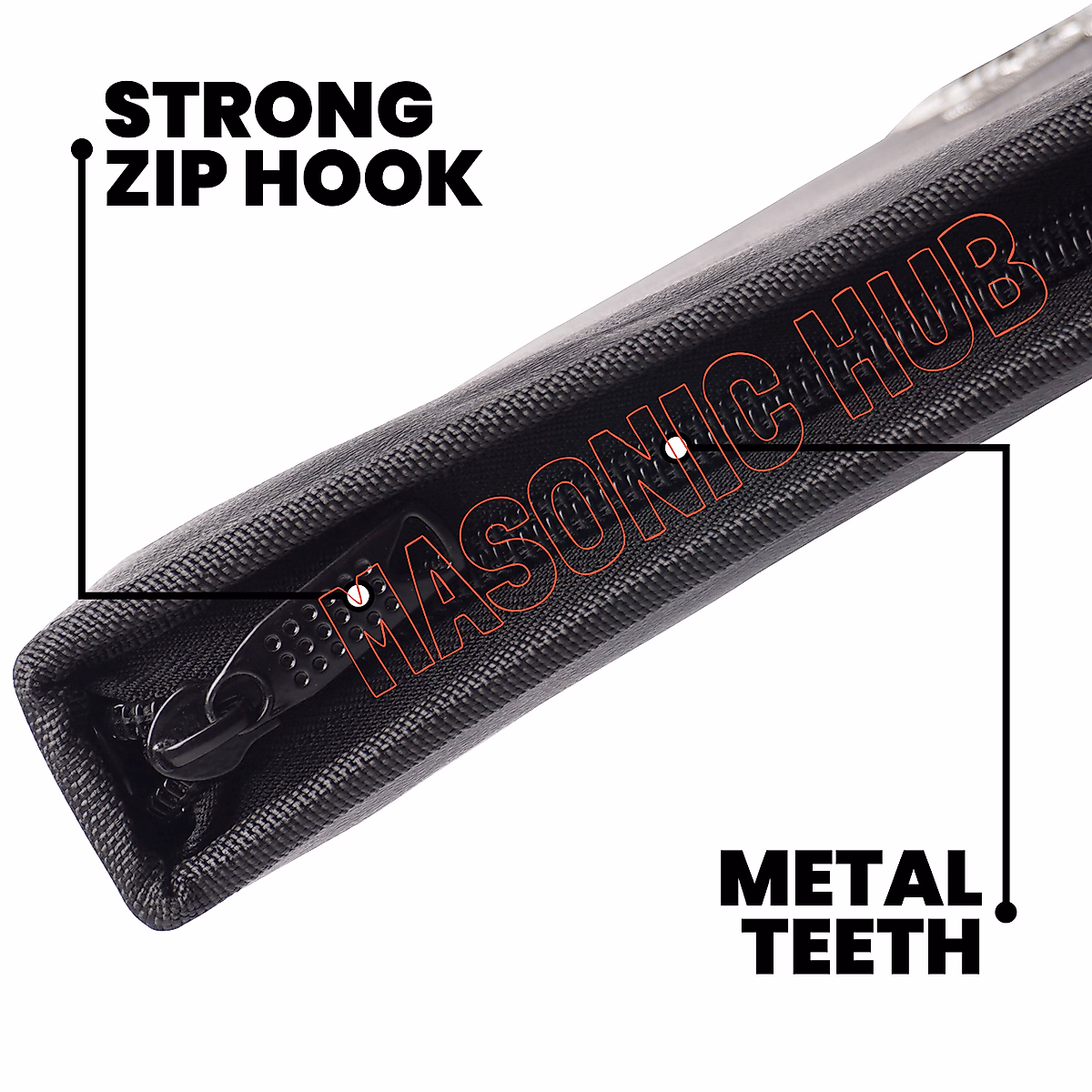 Masonic Hand Embroidered Past Master Masonic Apron carrying Case with Handle [BLACK]