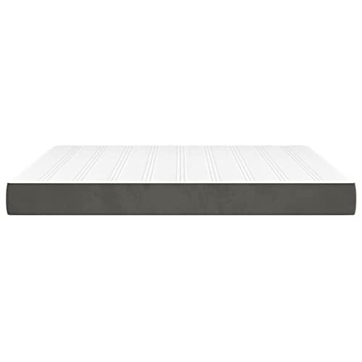 vidaXL Pocket Spring Bed Mattress Dark Gray 76"x79.9"x7.9" King Velvet