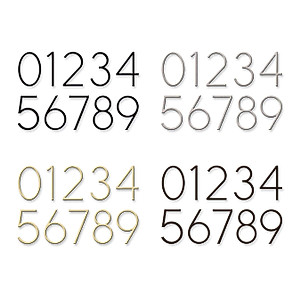 Distinctions 844709 Upgraded 5" Brushed Nickel 5" Floating House Number 9