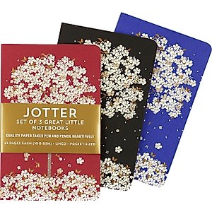 Falling Blossoms Jotter Notebooks (Set of 3)