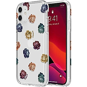 Coach - Dreamy Peony Protective Case for Apple iPhone 11 - Clear/Rainbow/Glitter (Clear/Rainbow/Glitter, iPhone 11)