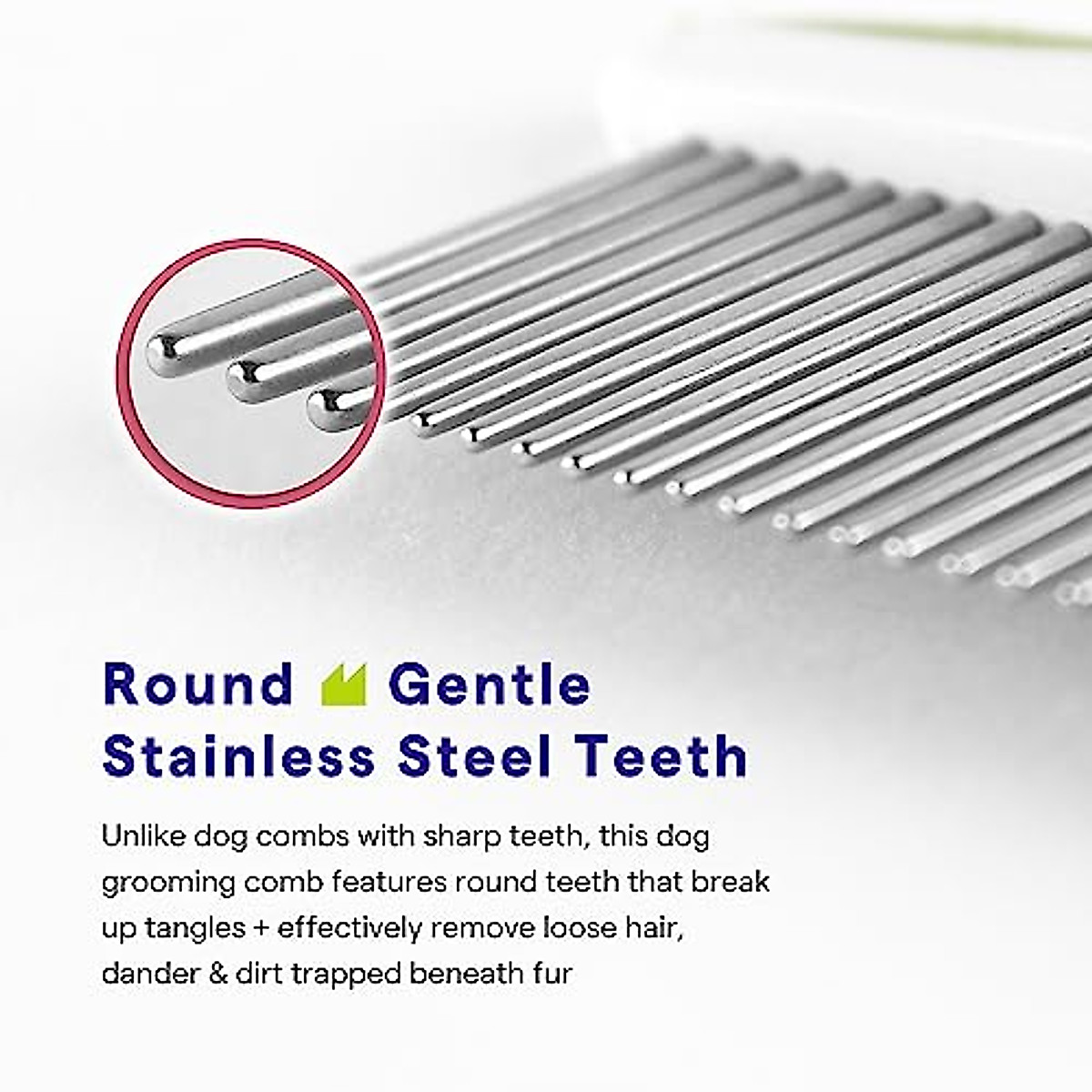 Dog Comb for Removes Tangles and Knots - Cat Comb for Removing Matted Fur - Grooming Tool with Stainless Steel Teeth and Non-Slip Grip Handle - Best Pet Hair Comb for Home Grooming Kit - Ebook Guide