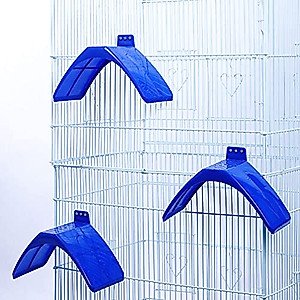 Balacoo 30Pcs Dove Rest Stand Lightweight Plastic Pigeon Perch Roost Bird Dwelling Stand Support Cage Accessories for Dove Pigeon and Other Birds Blue