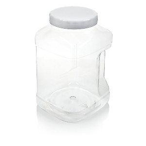 Arrow Home Products 128 oz Stackable Stor Keeper Airtight Storage Containers with Lids, 1 Pack - USA Made, BPA-Free Multipurpose Square Plastic Containers with Pinch Grip Handles to Store Dry Goods