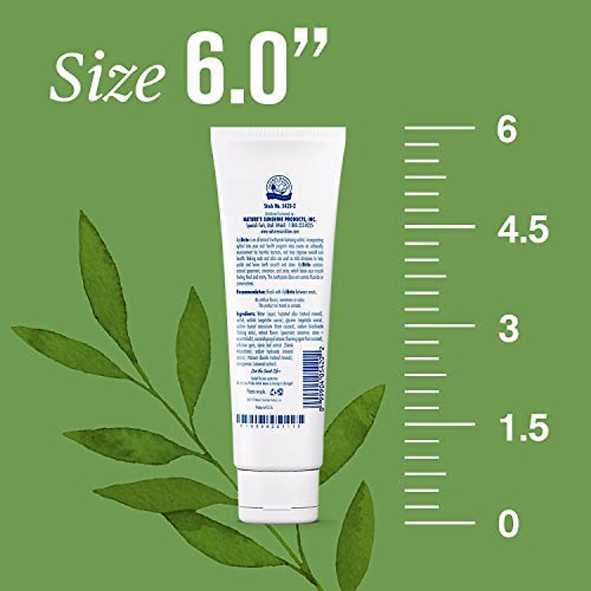 Nature's Sunshine XyliBrite Xylitol Toothpaste, Cool Mint, 3.5 oz. | Fluoride Free Toothpaste with Xylitol and Baking Soda to Whiten Teeth and Promote Oral Health