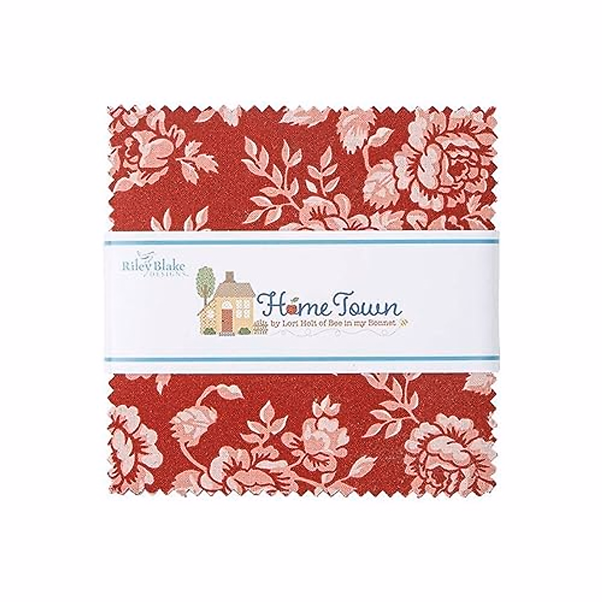 Riley Blake Home Town Fabric by Lori Holt of Bee in My Bonnet, Premium Quilting Fabric, Perfect for Quilting, Crafting, Sewing Projects and More… (Home Town 5" Stacker)