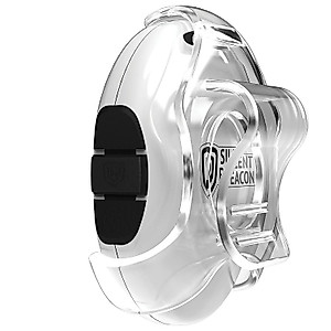 Silent Beacon Panic Button Safety Device: App-Enabled Bluetooth GPS Location Tracker & 2-Way Phone Calls, Speaker & Microphone, Custom Alerts, Rechargeable USB, Key Finder Wearable - NO fees (White)