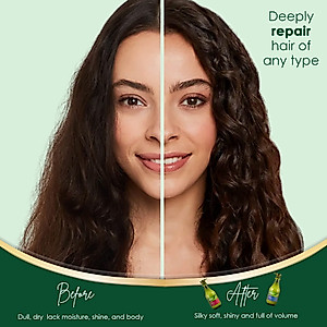 Frulatte Pure Olive Oil Clarifying Shampoo and Conditioner Set - Creamy Hydration Formula Enriched with Shea and Argan Oil for Dry, Damaged & Frizzy Hair Repair - Hair Growth Products for Women & Men