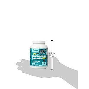 Jarrow Formulas Saccharomyces Boulardii Probiotics + MOS 5 Billion CFU Probiotic Yeast for Intestinal Health Support, Gut Health Supplements for Women and Men, 180 Veggie Capsules, 180 Day Supply