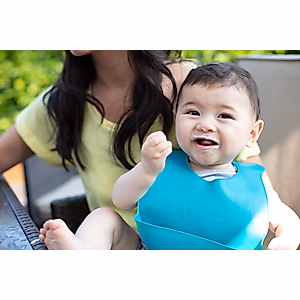 Tommee Tippee Easi-Roll Bib, Pink and Purple/Pink and Blue, 2 Count