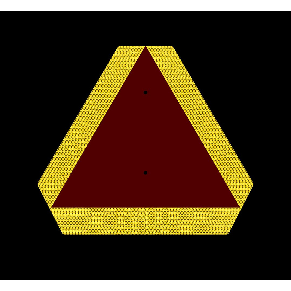 Ignixia Slow Moving Vehicle Sign, Rust free Aluminium Slow Moving Vehicle Triangle signs, 14”x 16” Inches Orange base with Reflective border, SMV Sign for Golf Cart, UTV, safety signs