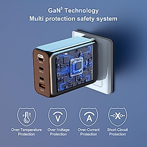 Aftertop 240W USB C Charger, GaN PD3.1 140W PPS45W QC60W Super Fast Charging Station for MacBook Pro 16'' M1/M2, iPad Pro, iPhone 15 14 Plus 13 Pro Max, Galaxy S23/S22, Steam Deck and More