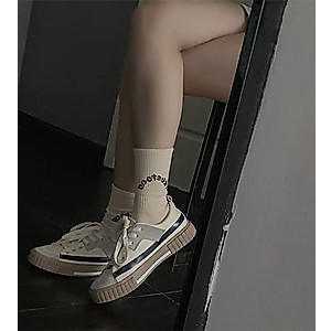 LifeShine 2 Packs Fashion Socks Sunday Service Trust God and Jesus is King Tube Cotton Double Yarn Socks for Men Women