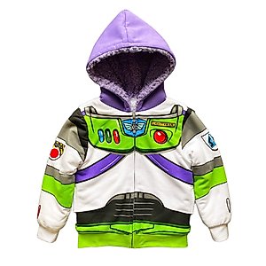 Disney Buzz Lightyear Little Boys Sherpa Fleece Hoodie, 4T, White