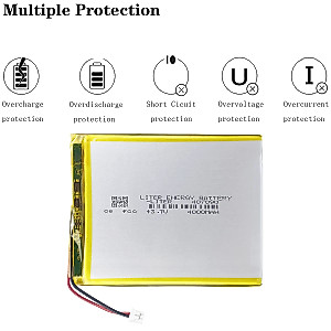Liter energybattery 3.7V Lipo Battery 4000mAh Rechargeable Lithium ion Polymer Battery 407090 Lithium Polymer ion Battery with JST Connector