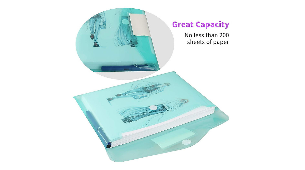 OUTYLTS 11 Pack Plastic File Envelopes - Durable, Color-Coded Document ...