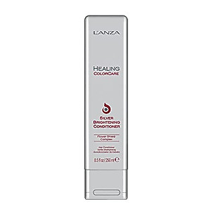 L'ANZA Healing ColorCare Silver Brightening Conditioner, for Silver, Gray, White, Blonde & Highlighted Hair, Boosts Shine and Brightness While Healing, Controls Unwanted Warm Tones