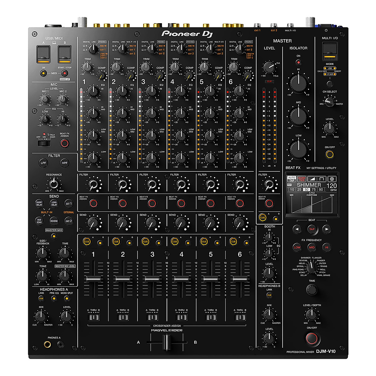 Pioneer DJ DJM-V10 6-channel DJ Mixer
