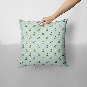 iiRov The Micro Daisy and Mint Polka Dot Pattern - Custom Decorative Home Decor Indoor or Outdoor Throw Pillow Cover Plus Cushion Set for Sofa, Bed or Couch (Pillow CASE Cover Plus Cushion)