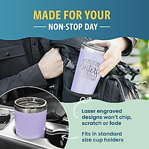 Sodilly Sister-Themed Tumbler Sister - Heartfelt Gift for Women - Ideal Birthday Present for Adult Sister - Long Distance Sister Gifts - Perfect Sister Cup - Sister Mugs Personalized - 16 oz Lilac