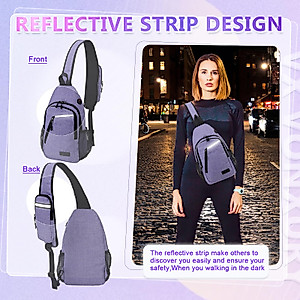 VX VONXURY Sling Backpack Women, Multipurpose Crossbody Bags for Women Trendy Lightweight Chest Bag for Travel Hiking Cycling