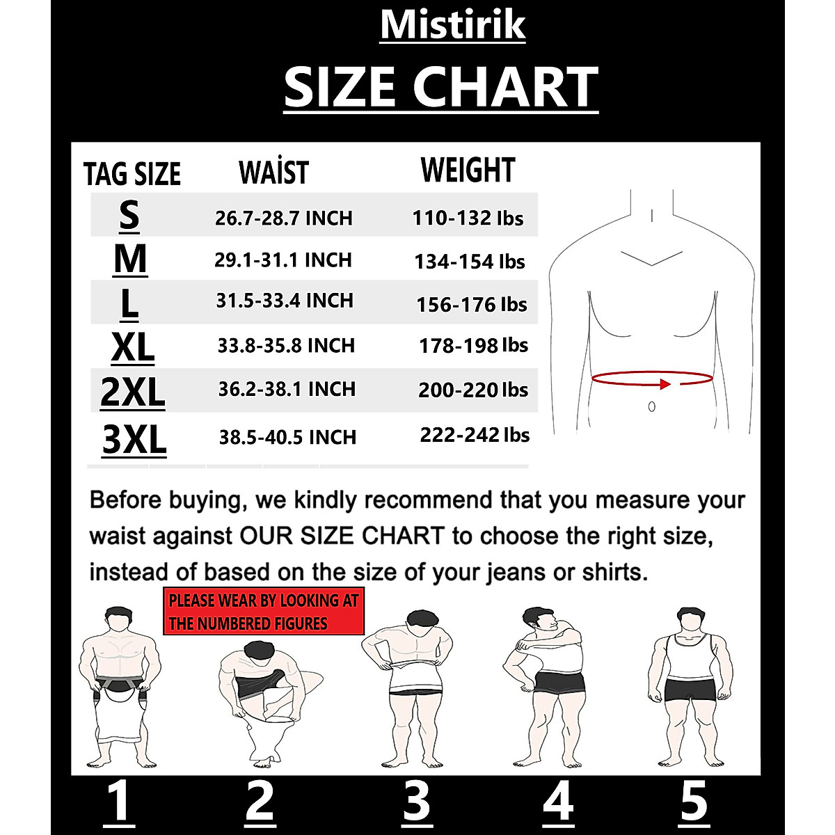Mistirik 1Pcs Compression Shirts for Men - Mens Slimming Body Shaper Vest - Tight Tank Top for Men - Compression Shirt Tank Top (Black, X-Large)