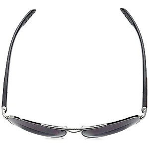 Prada Linea Rossa Lifestyle PS 53PS 1BC5W1 Steel Metal Aviator Sunglasses Grey Gradient Polarized Lens