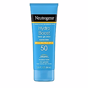 Neutrogena Hydro Boost, Water Gel Lotion Sunscreen, SPF 50, 3 fl oz (88 ml)