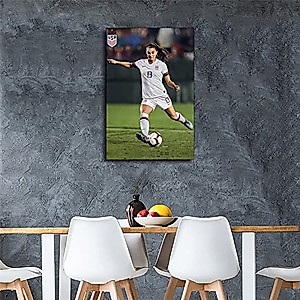 XDE Alex Morgan US Women's Soccer World Cup Canvas Art Poster and Wall Art Picture Print Modern Family Bedroom Decor Posters 16x24inch(40x60cm)