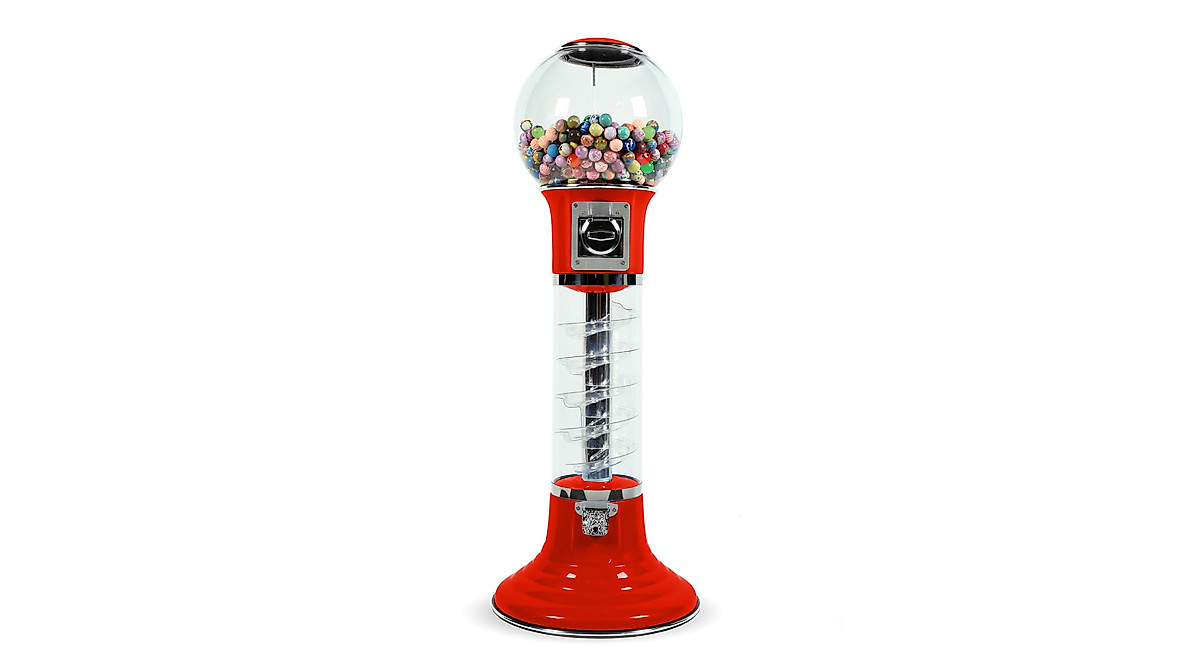 Gumball Machine Spiral Vend 4’ Height Set Up for $0.25 | Kids Vending ...